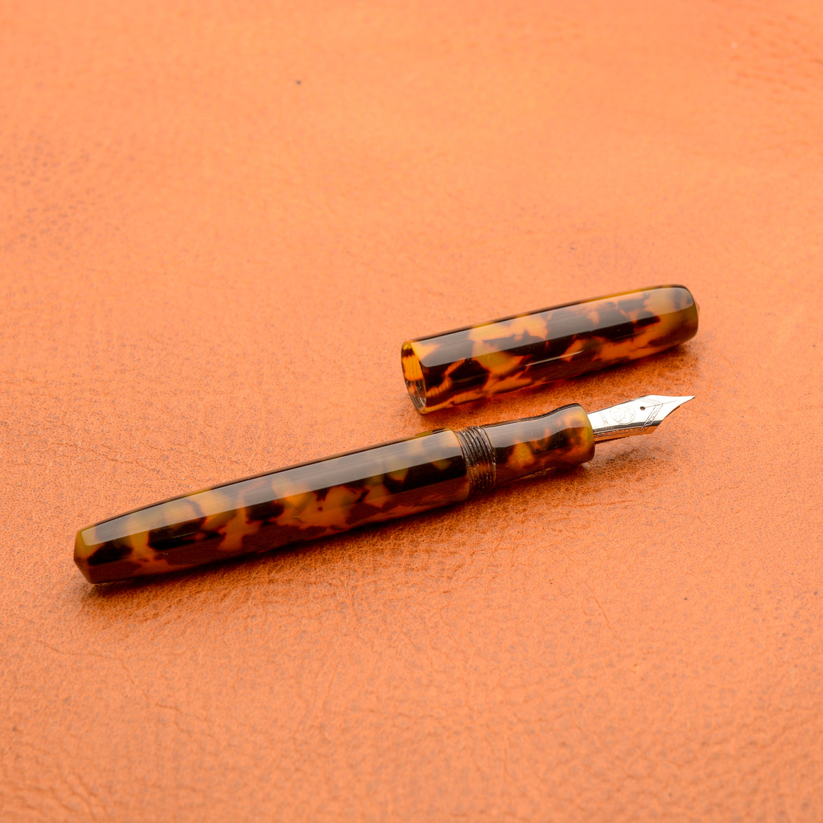 Fountain Pen - Bock #6 - 13 mm - Tortoise Cellulose Acetate – Giants' Pens