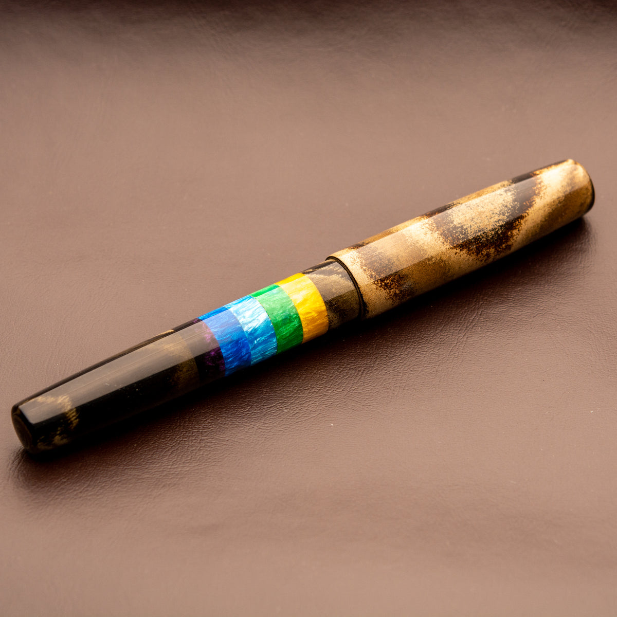 Fountain Pen - Bock #6 - 14 mm - Nikko Beige Ebonite – Giants' Pens